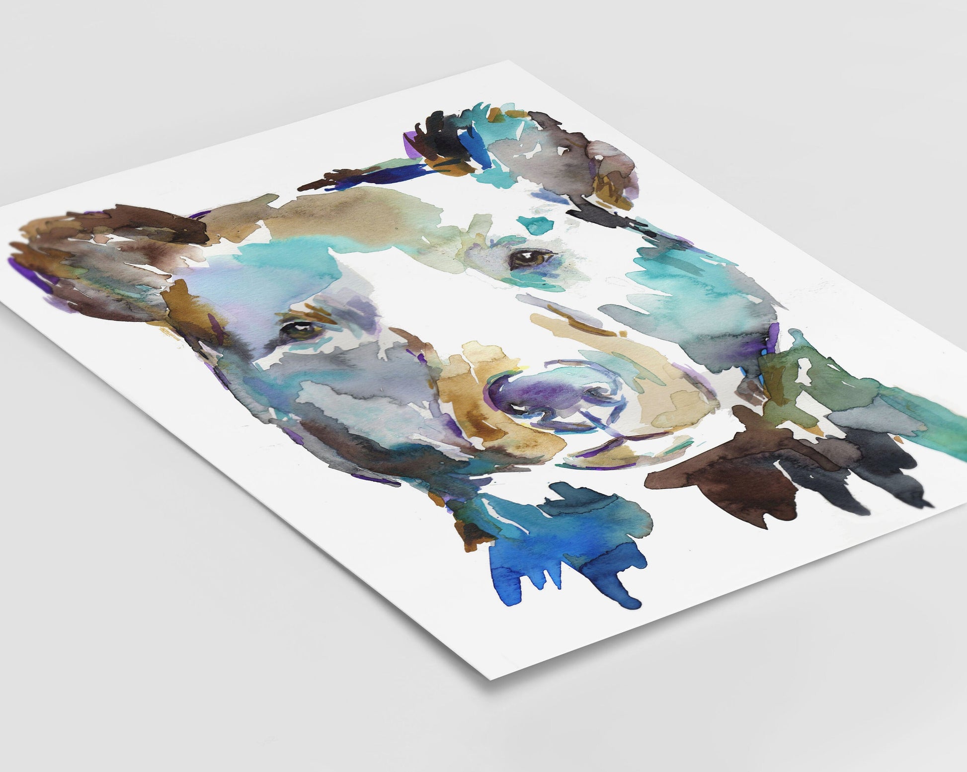 Black Bear Watercolor Print | "Black Bear" by Jess Buhman, Bear Painti ...